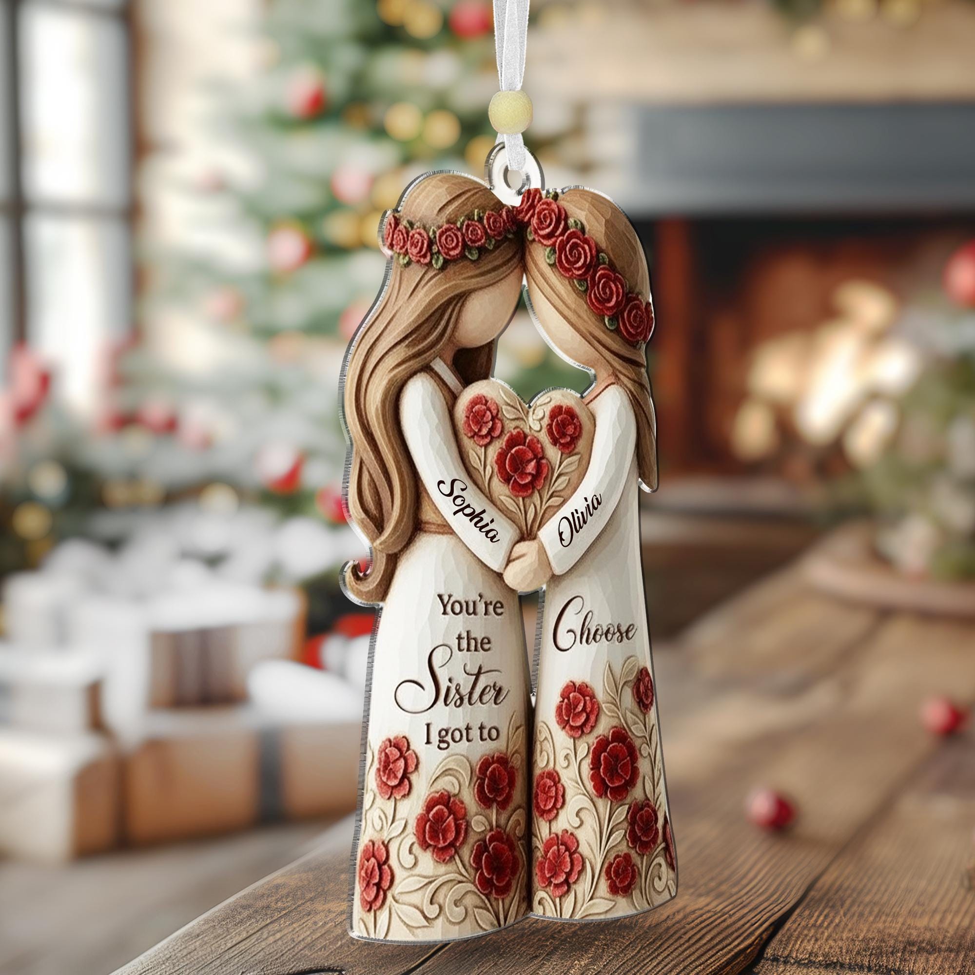 Personalized Sister Ornament – Custom Name Sisters Christmas Gift, Best ...
