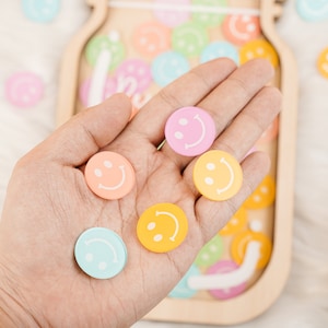 Smiley Face Reward Jar, Personalised Gift for Teacher, Colorful ...