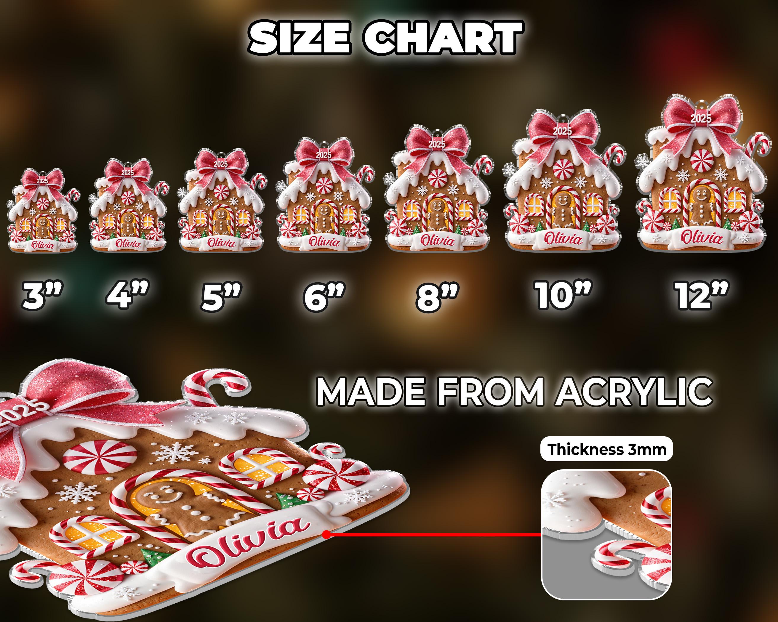 Personalized Gingerbread House Ornament,first Christmas Gingerbread New ...