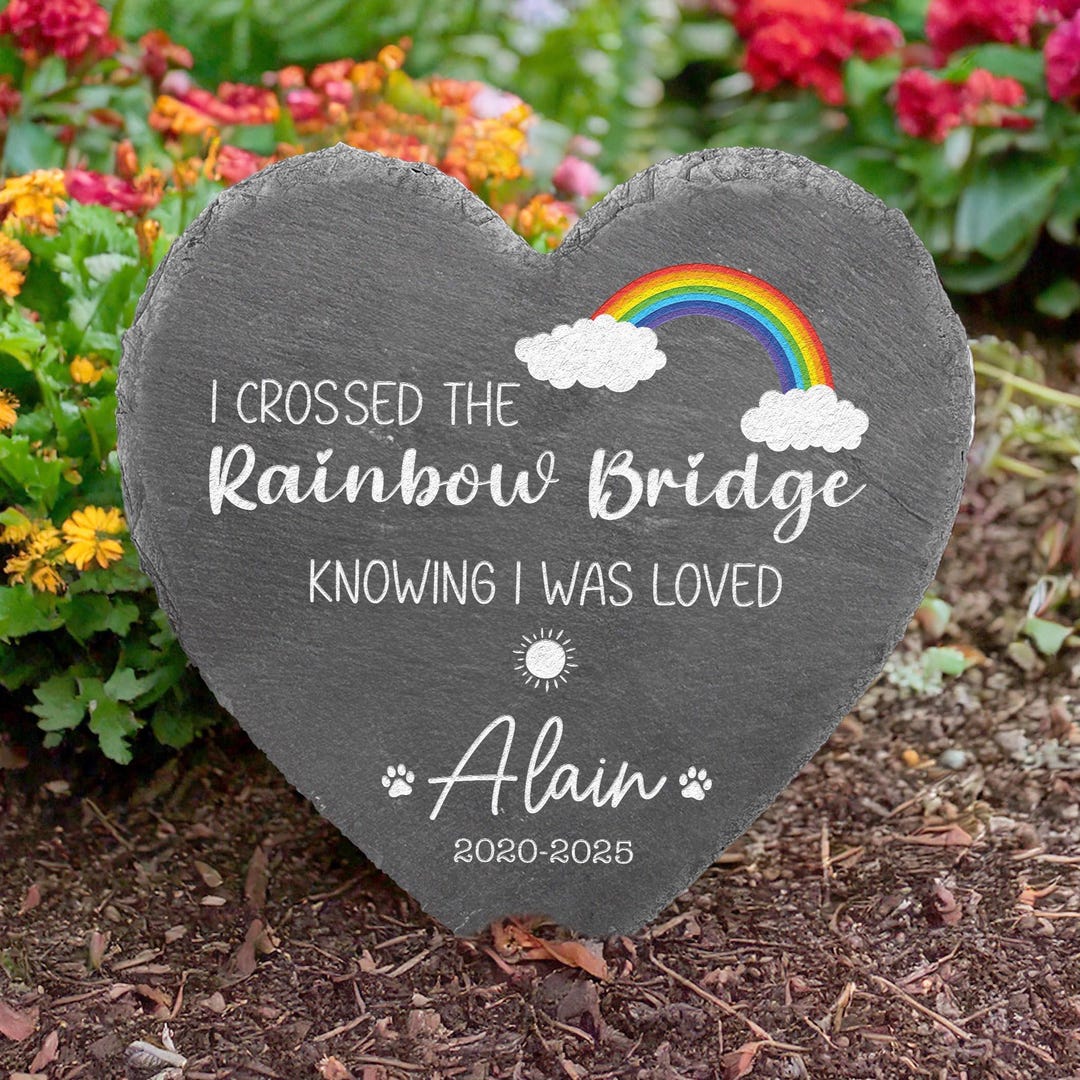 Pet Memorial Stone Garden,crossed the Rainbow Bridge Memorial,pet Loss ...