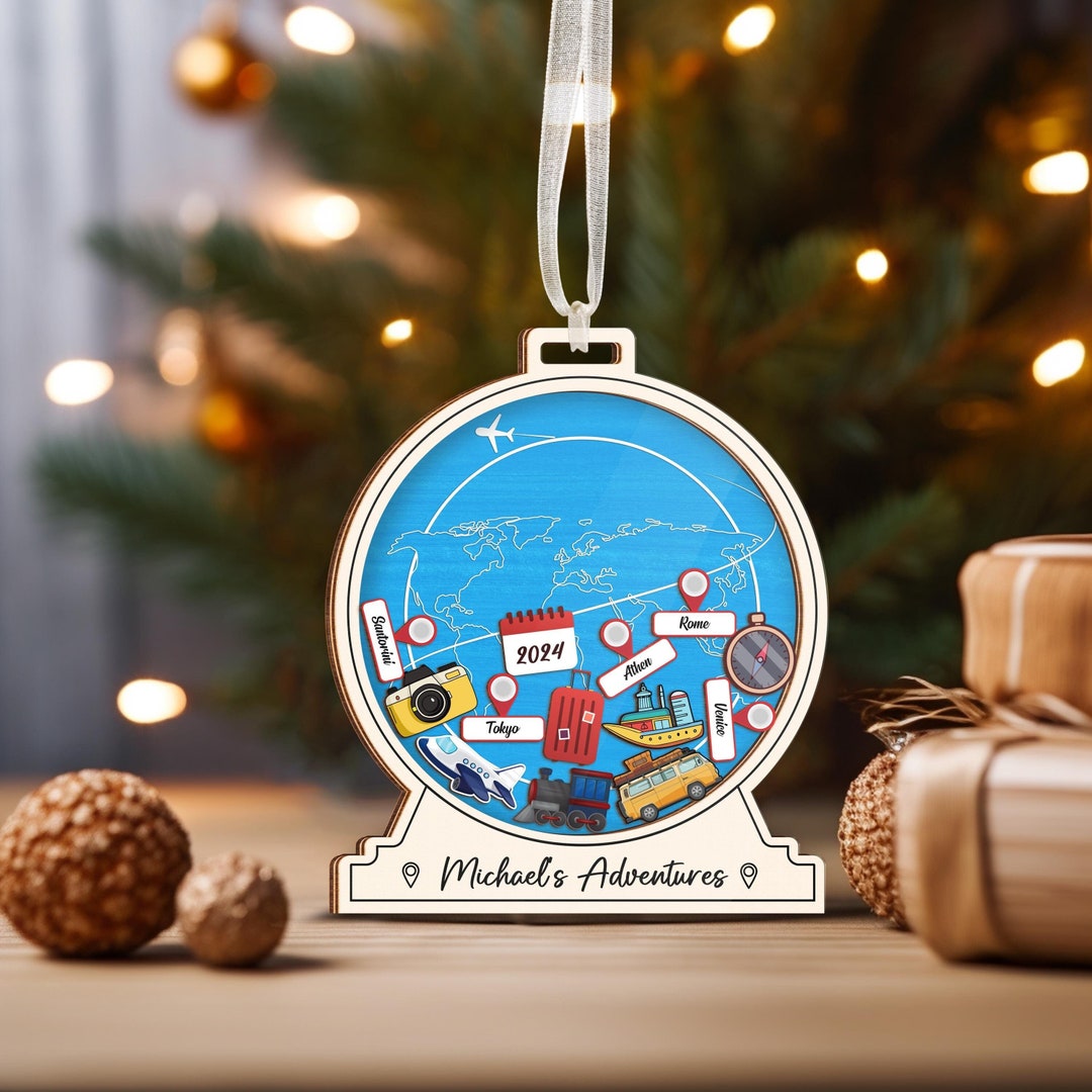 Travel Adventure Ornament Personalized, New Adventure, Traveler ...