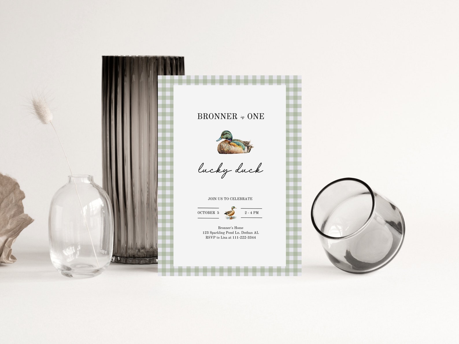 Editable Duck Birthday Invitation Mallard Party Invite Duck - Etsy