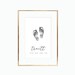 Personalized Birth Print, Footprint Keepsake, Birthstats Printable ...