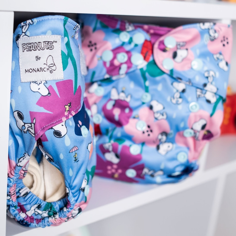 Snoopy Peanuts Cloth Diaper – Wipeable, Absorbent Inserts - Etsy