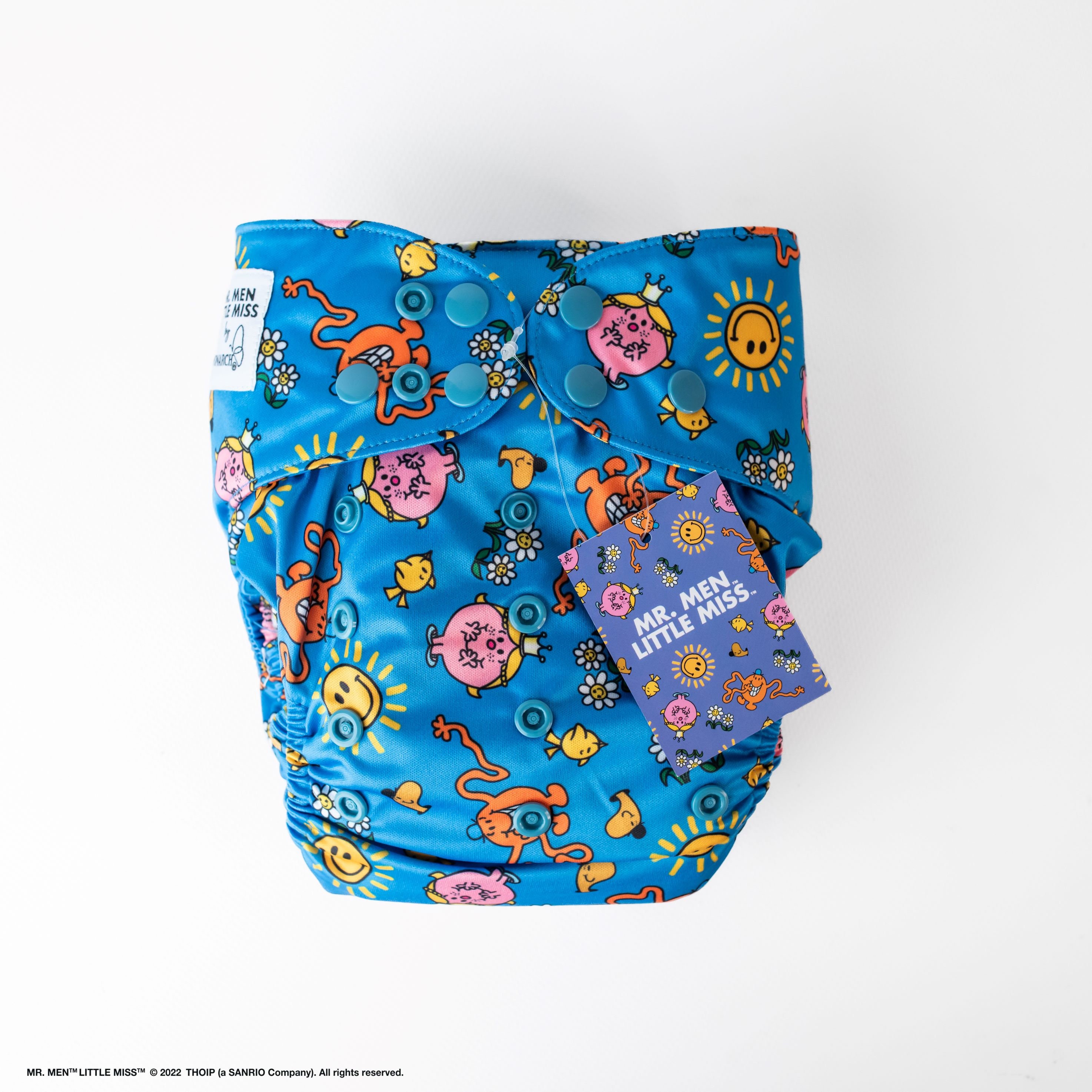 Mr Men Little Miss retro Wipeable Cloth Nappy/diaper Swim Nappy/day ...