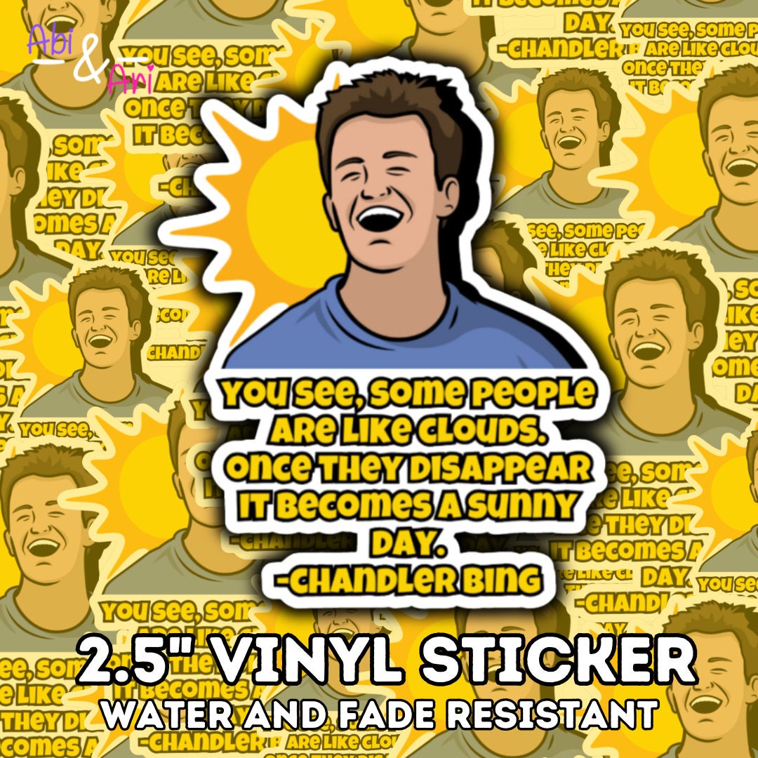 Chandler Bing Quote Sticker Funny Friends Quote Sticker Matthew Perry ...