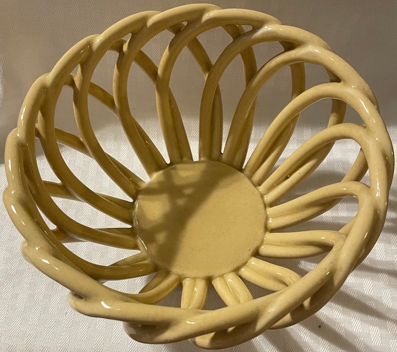 Eucalyptus Pottery Stoneware Lattice Bowl - Etsy