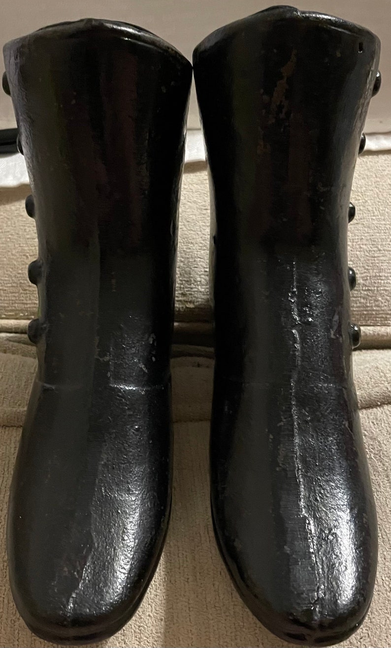 Pair of Victorian Cast Iron Boots Size 8 - Etsy