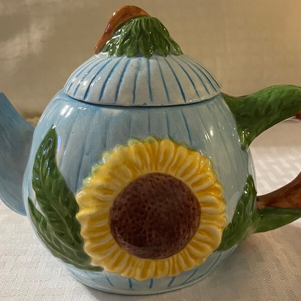 Sunflower Teapot - Etsy