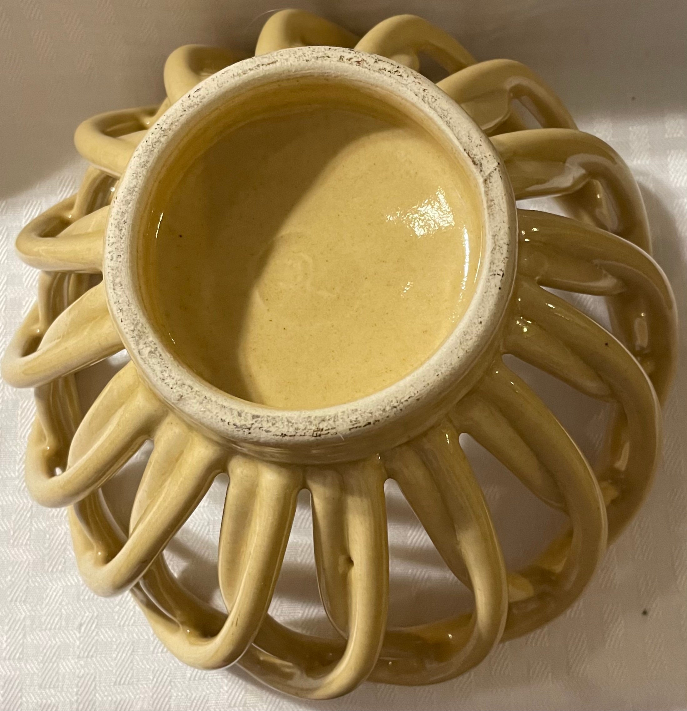 Eucalyptus Pottery Stoneware Lattice Bowl - Etsy