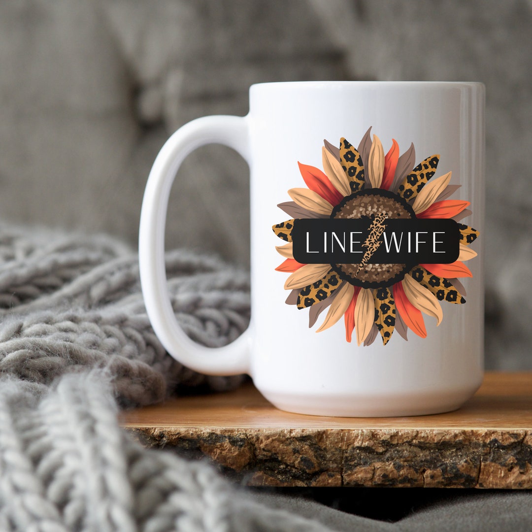 Linewife Coffee Mug, Lineworker Coffee Cup Lineman Wife Gift Linewife ...