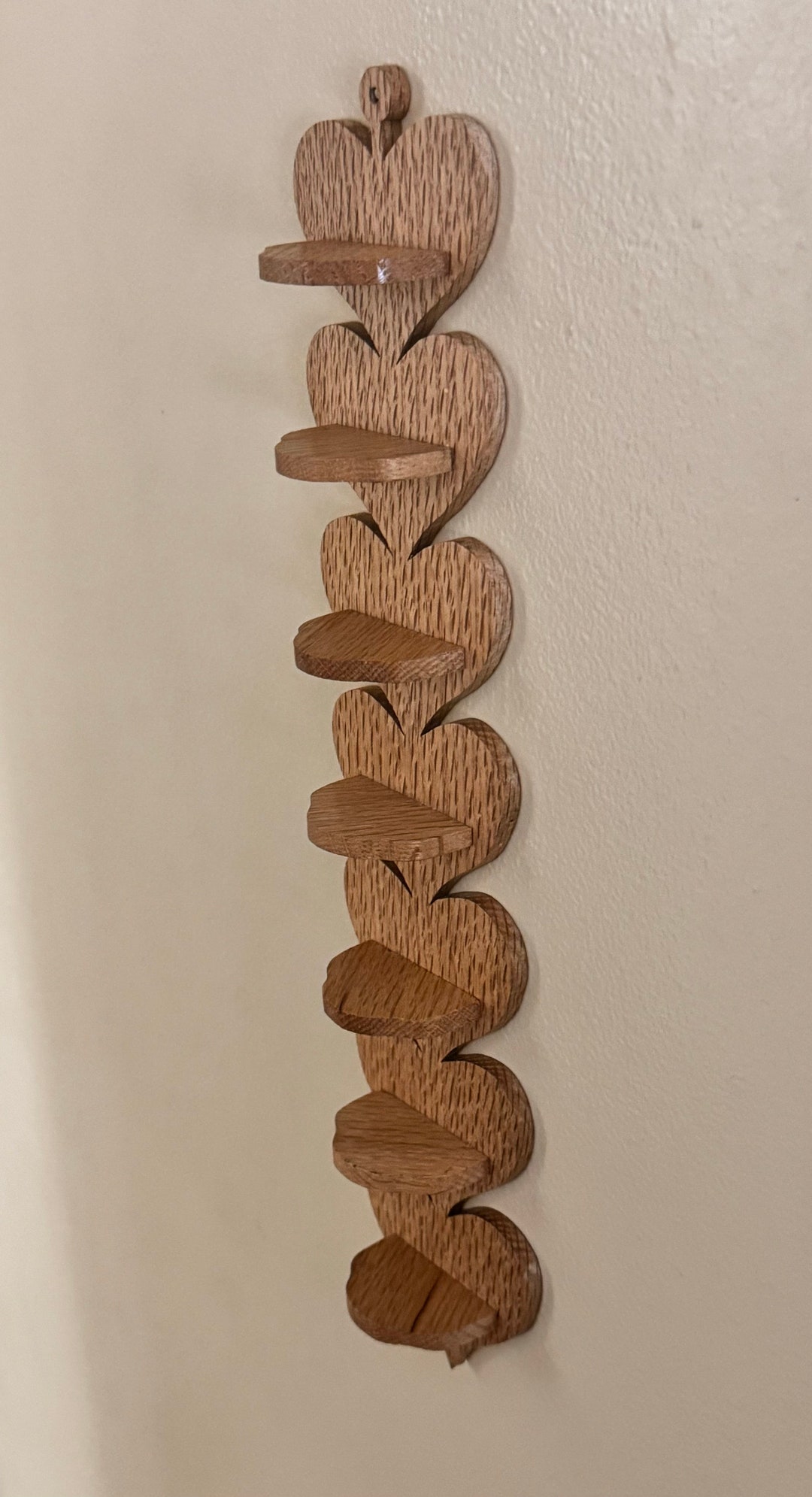 Wooden Heart Shelf - Etsy