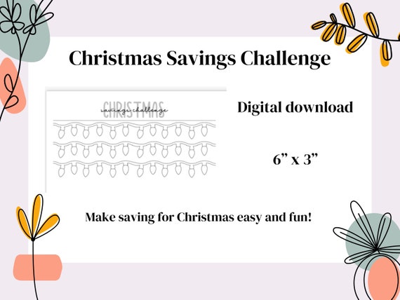 Christmas Lights Savings Challenge - Etsy