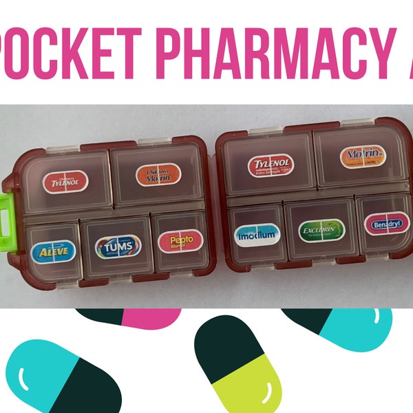 Pocket Pharmacy Peel and Stick Stickers - Etsy