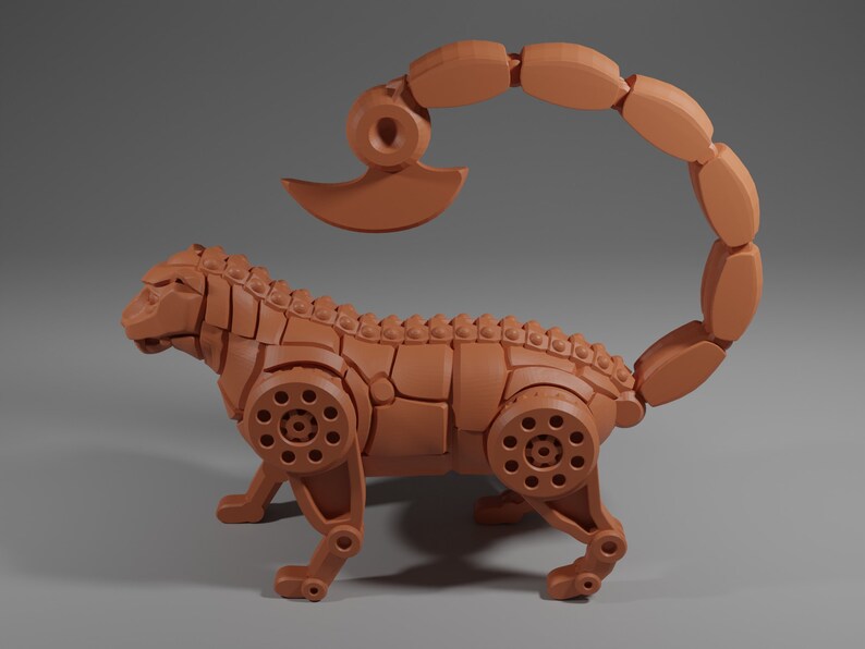 Robot Tiger Steel Defender for Dnd Artificer STL Files for 3D Printing ...