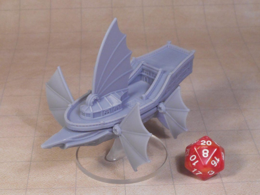 Dreadnought Airship Miniature Flying Fantasy Ship Compatible With Dnd ...