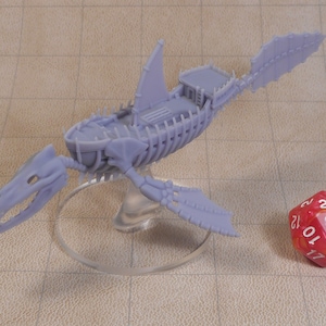 Undead Whale Skeleton Necromancer Airship Miniature Fantasy Flying Ship ...