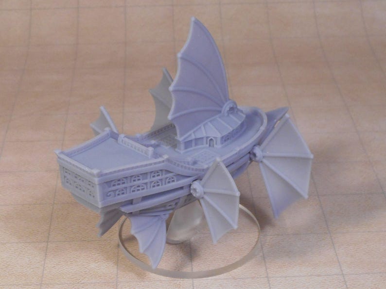 Dreadnought Airship Miniature Flying Fantasy Ship Compatible With Dnd ...