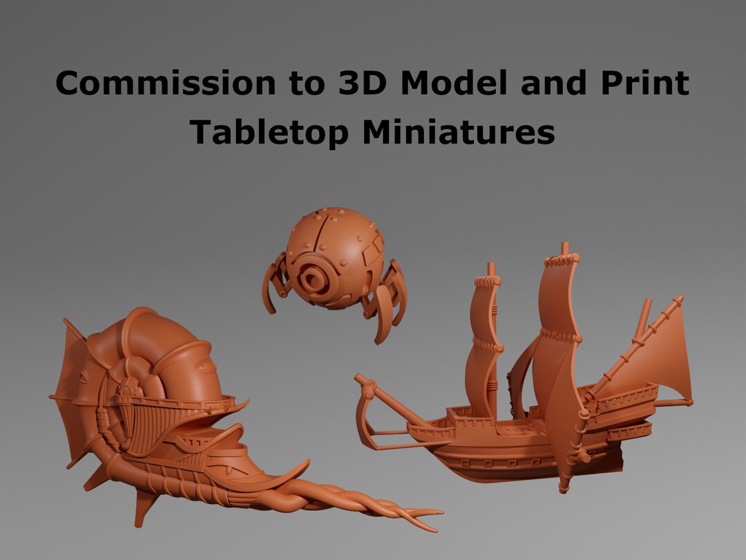 Commission to 3D Model and Print Tabletop Miniatures - Etsy