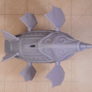 Dreadnought Airship Miniature Flying Fantasy Ship Compatible With Dnd ...