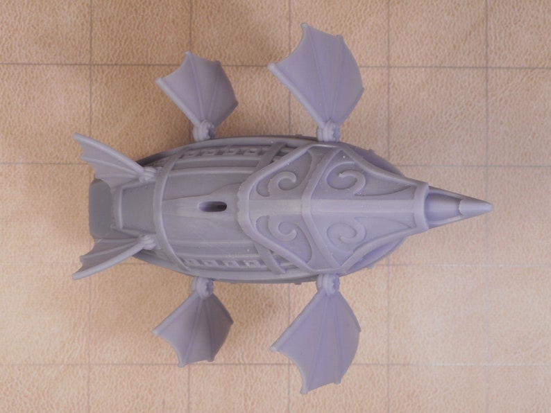 Dreadnought Airship Miniature Flying Fantasy Ship Compatible - Etsy