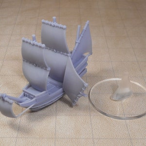 Galleon Airship Miniature Flying Fantasy Ship Compatible With Dnd ...
