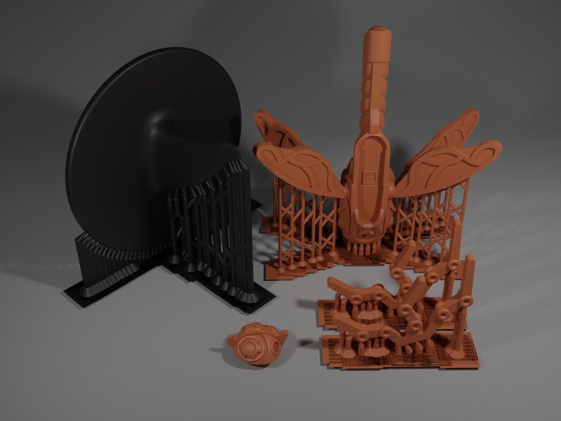 Insect Fantasy Flying Ship Miniature STL Files for 3D Printing - Etsy