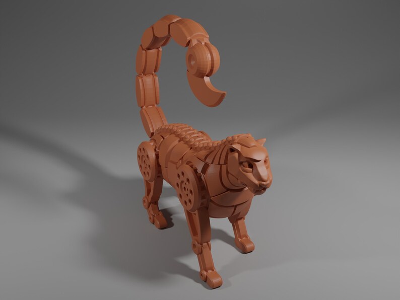 Robot Tiger Steel Defender for Dnd Artificer STL Files for 3D Printing ...