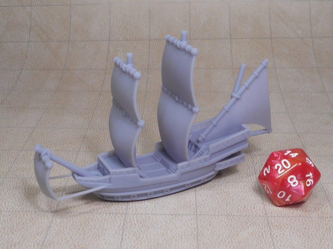 Galleon Ship Miniature Compatible With Dnd Spelljammer - Etsy