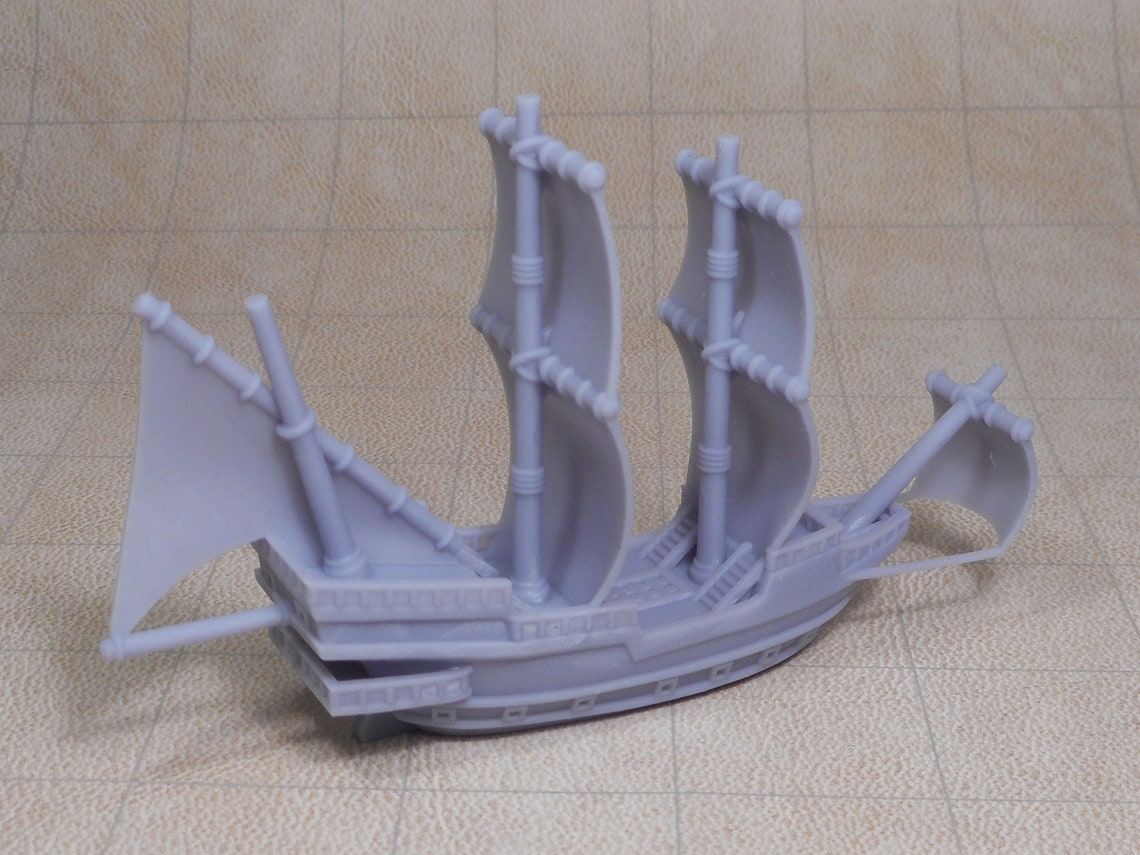 Galleon Ship Miniature Compatible With Dnd Spelljammer - Etsy