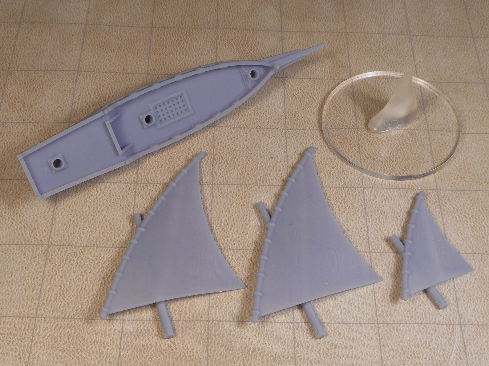 Xebec Sailing Ship Gaming Miniature 3D Printed Ship With Flying Stand ...