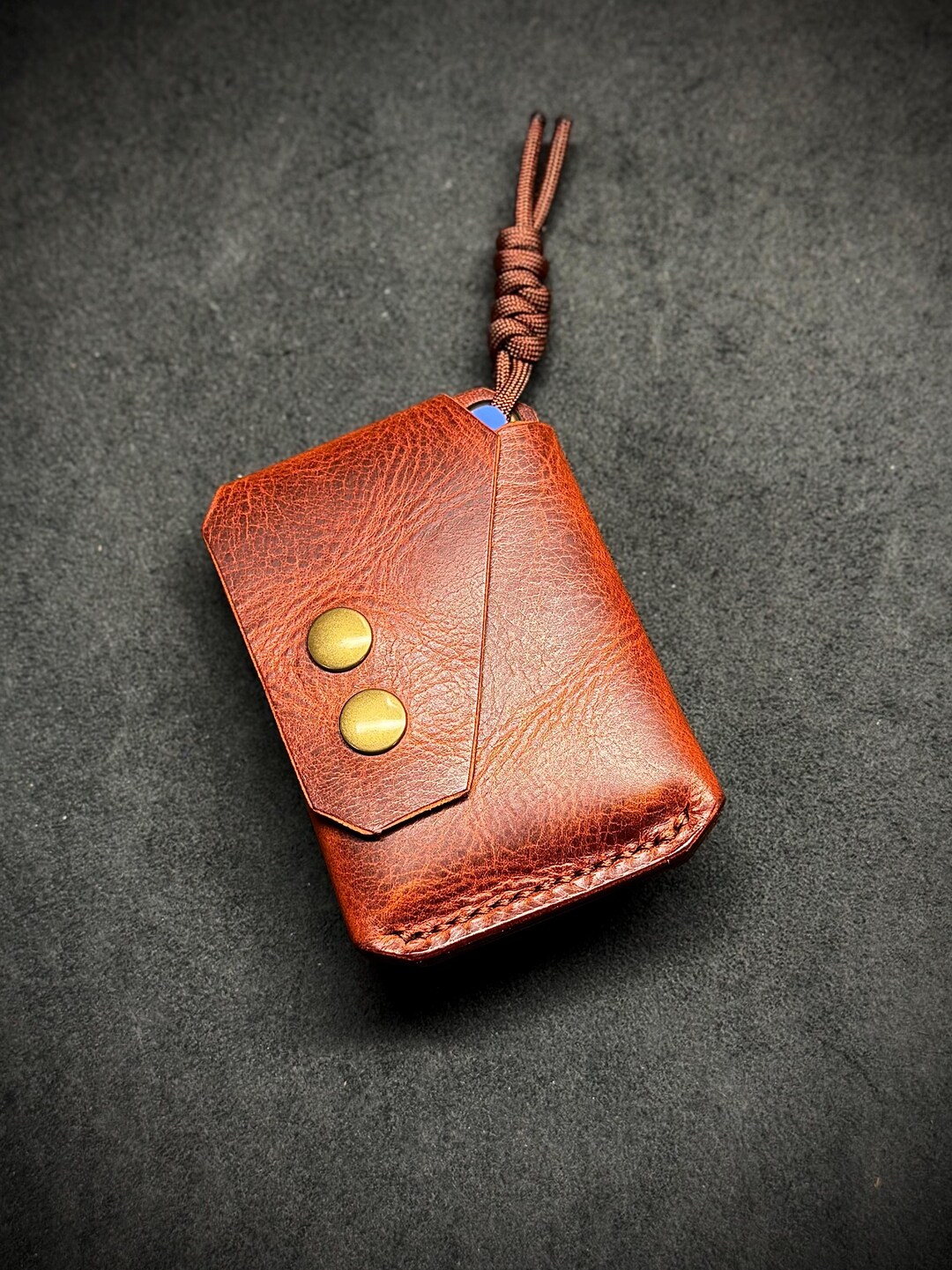 Double Tap Minimalist Leather Wallet - Etsy