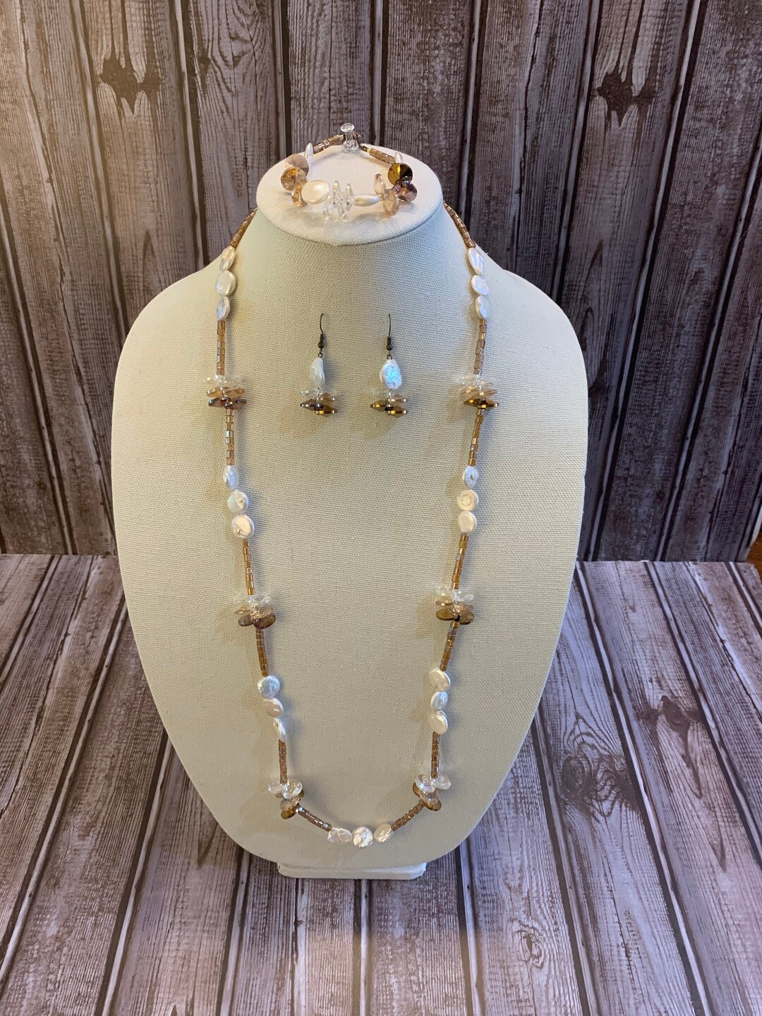 Freshwater Pearl 3-piece Set - Etsy