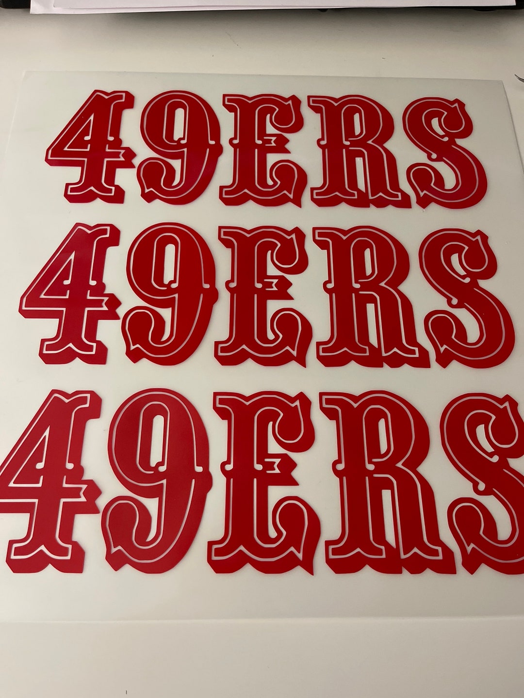 49ers Decals - Etsy