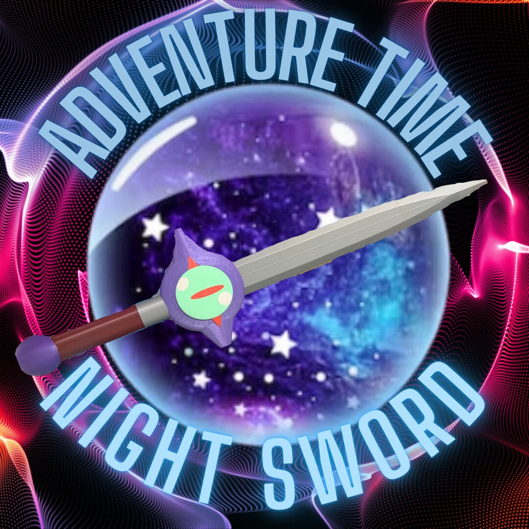 Adventure Time Night Sword | Finn Cosplay, 3D Printed Replica - Etsy