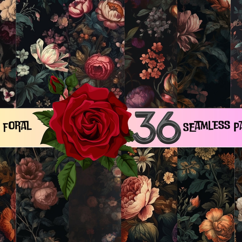 Floral Backgrounds - Etsy