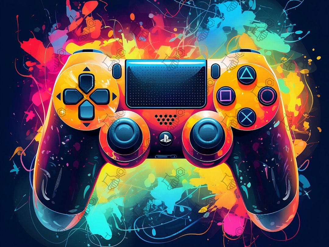 Abstract Digital Art, Gaming Wall Art, Abstract Printable Wall Art ...