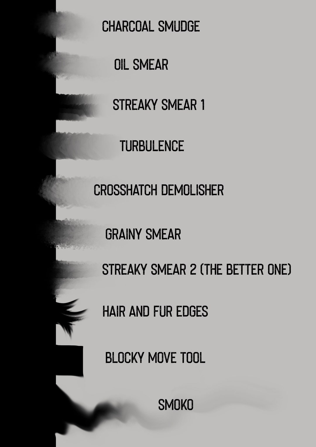 Painterly Blending and Edge Brushes (for Smudge Tool) - Etsy