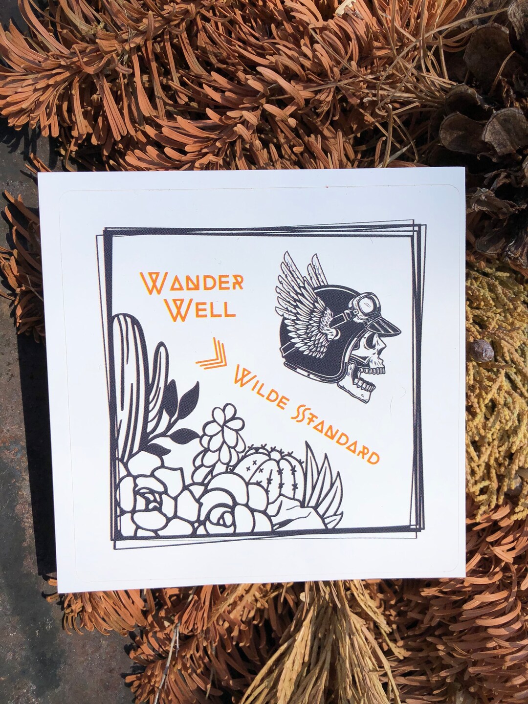 Wander Well Moto Sticker / Floral Motorcyle / Adventure Sticker - Etsy