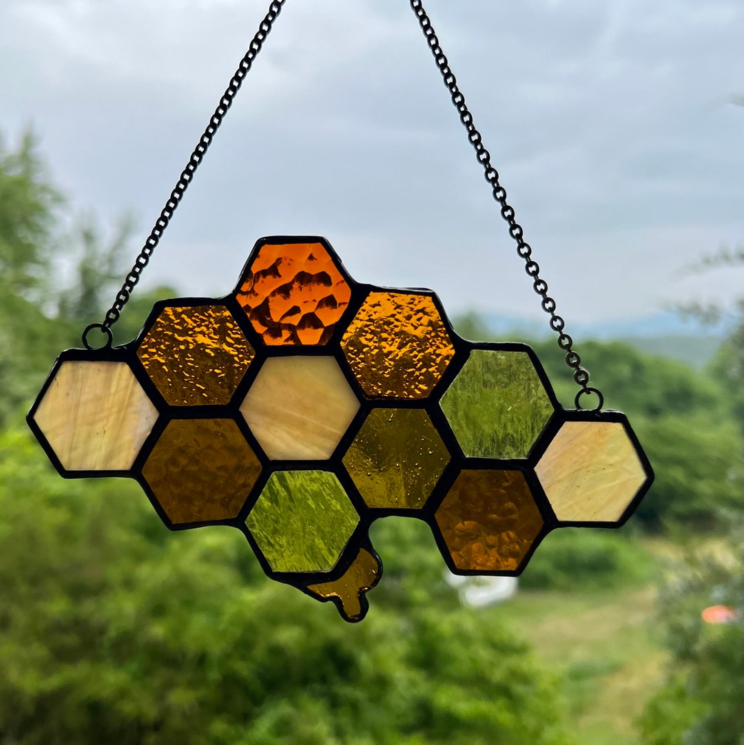 Bee Different Honeycomb Suncatcher - Etsy Australia