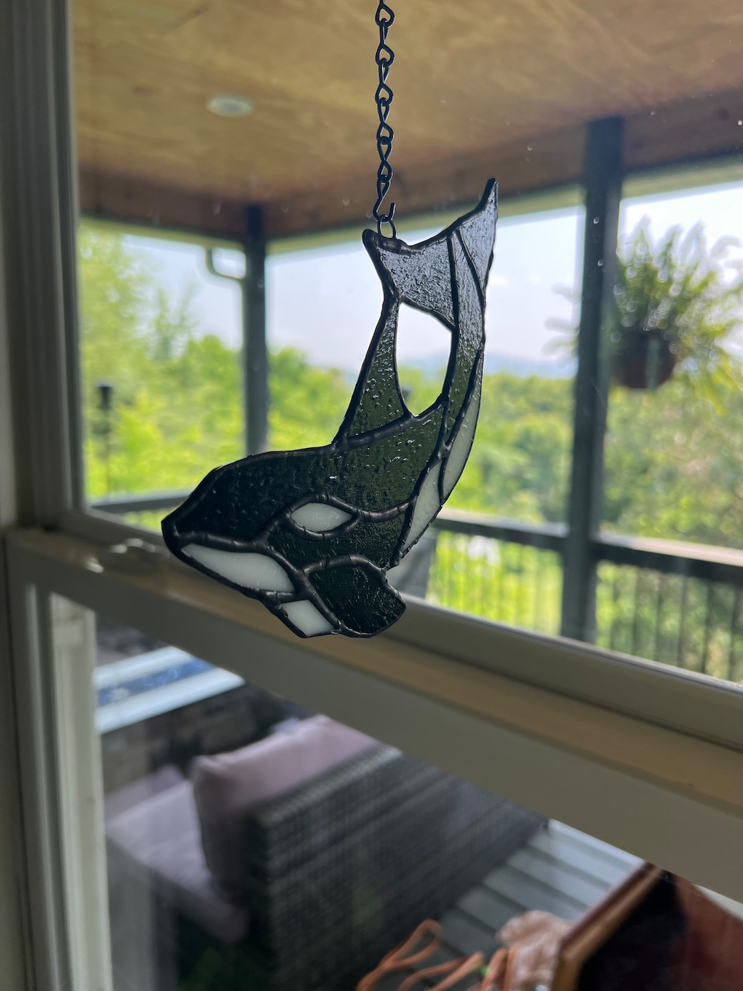 Orca Whale Suncatcher: 6x3 Inch Window Decor - Etsy