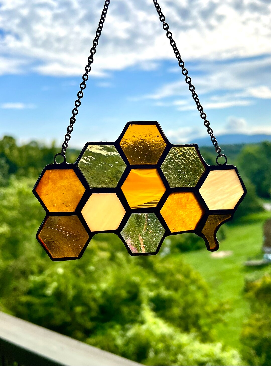Cute as Can Bee Honeycomb Suncatcher - Etsy