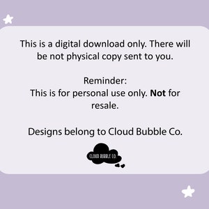 Cute Printable Cloudy Night Class Schedule Planner - Etsy