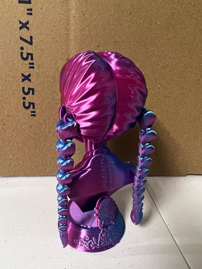 Wednesday Addams Articulated Bust Statue 3D Print Addams Family Netflix ...