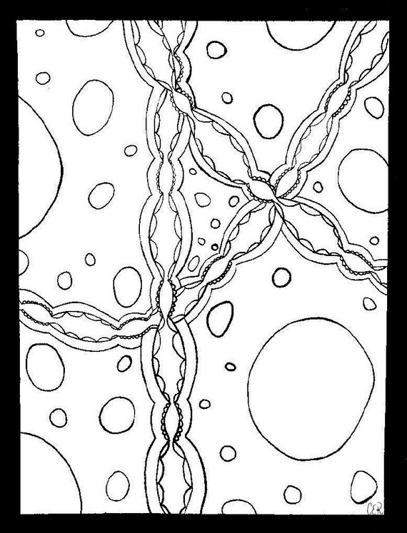 Under the Microscope Abstract Printable Coloring Page - Etsy