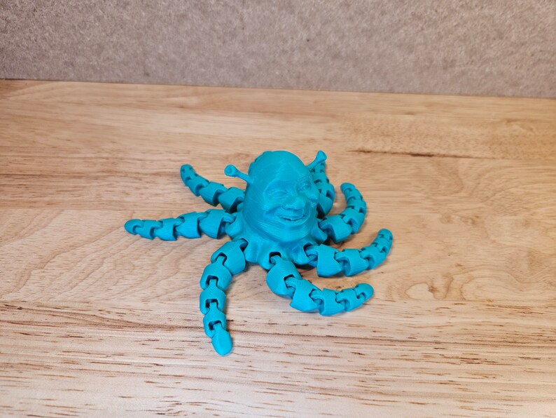 Articulating 3D Printed Shrektopus Gag Gift for Kids Joke Gift Shrek ...
