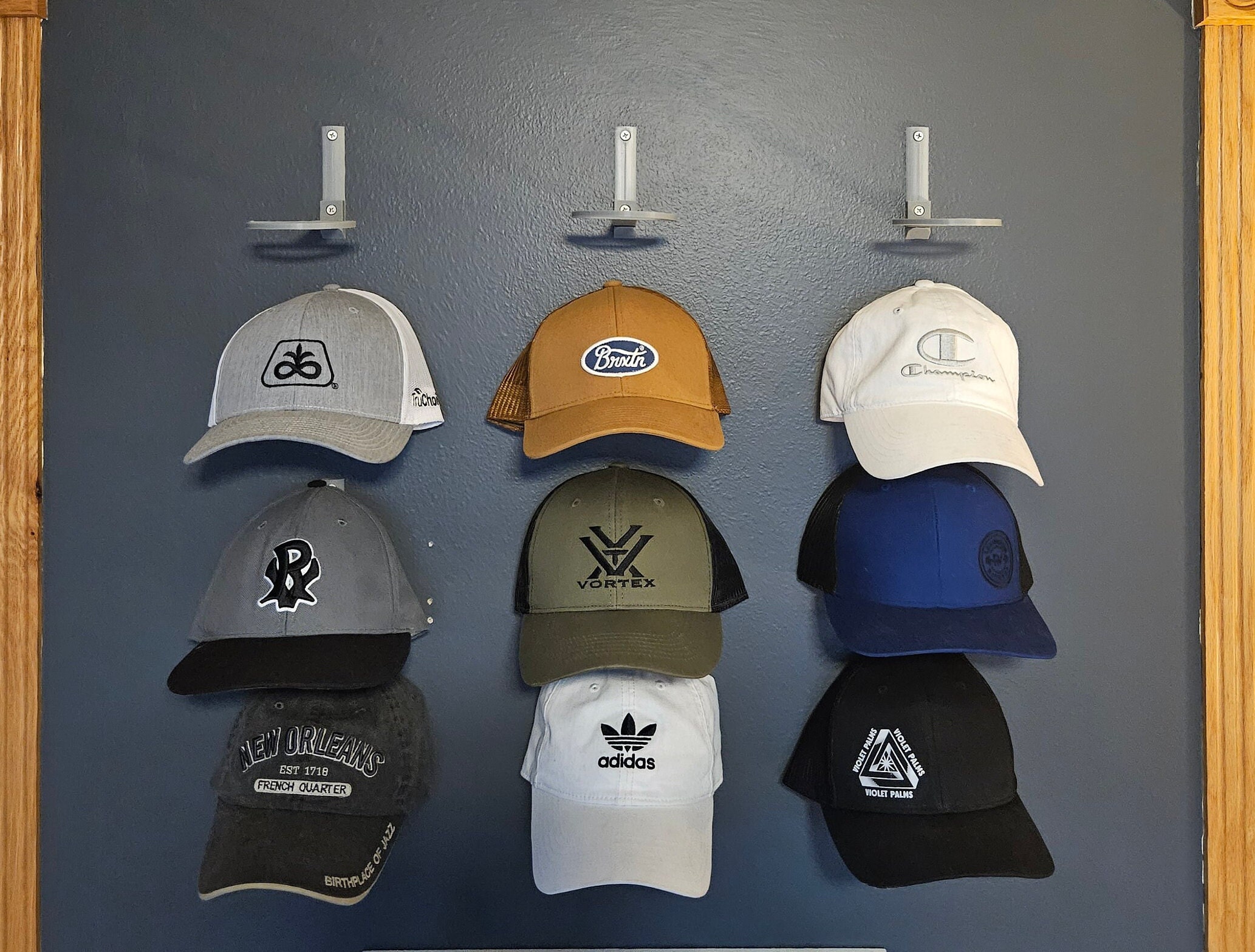 Invisible Hat Wall Mount Home Organization Decor Baseball Hat Wall ...