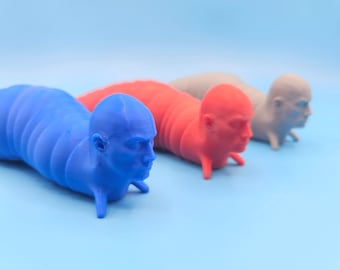 Rock Fidget Slug Articulated Slug / Dwayne the Rock Johnson / Gag Gift ...