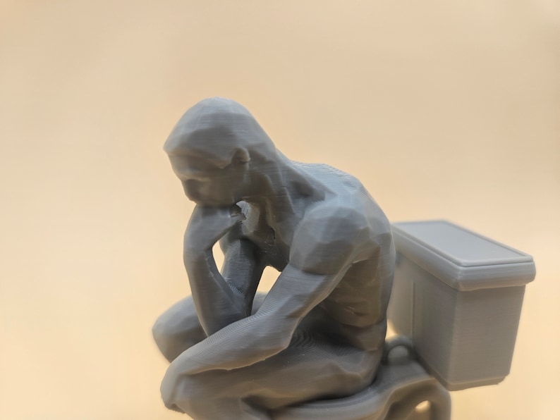 The Thinker on the Stinker Statue / Funny Gifts for Kids / Desk Gifts - Etsy