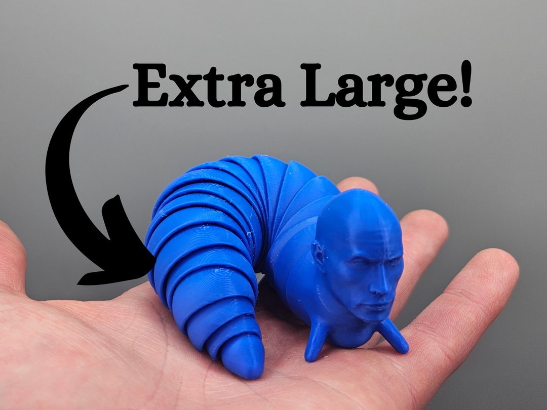 Rock Fidget Slug Articulated Slug / Dwayne the Rock Johnson / Gag Gift ...